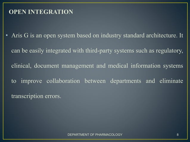 Aris G PHARMACOVIGILANCE AND VIGIFLOW | PPTX