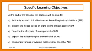 Acute Respiratory Infections / Pneumonia | PPTX
