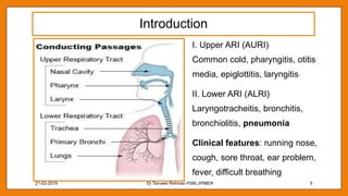 Acute Respiratory Infections / Pneumonia | PPTX