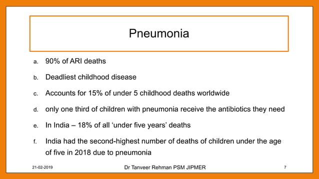 Acute Respiratory Infections / Pneumonia | PPTX | Lung and Respiratory ...