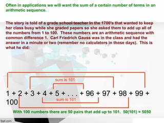 Arithmetic progression | PPT