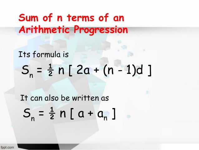 Arithmetic progression