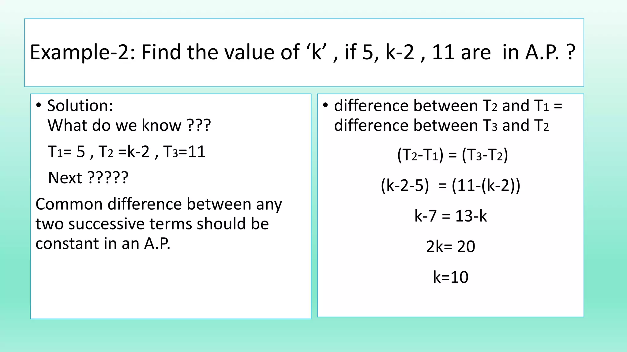 Arithmetic progression | PPT