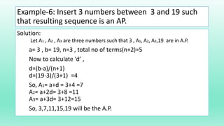 Arithmetic progression | PPT