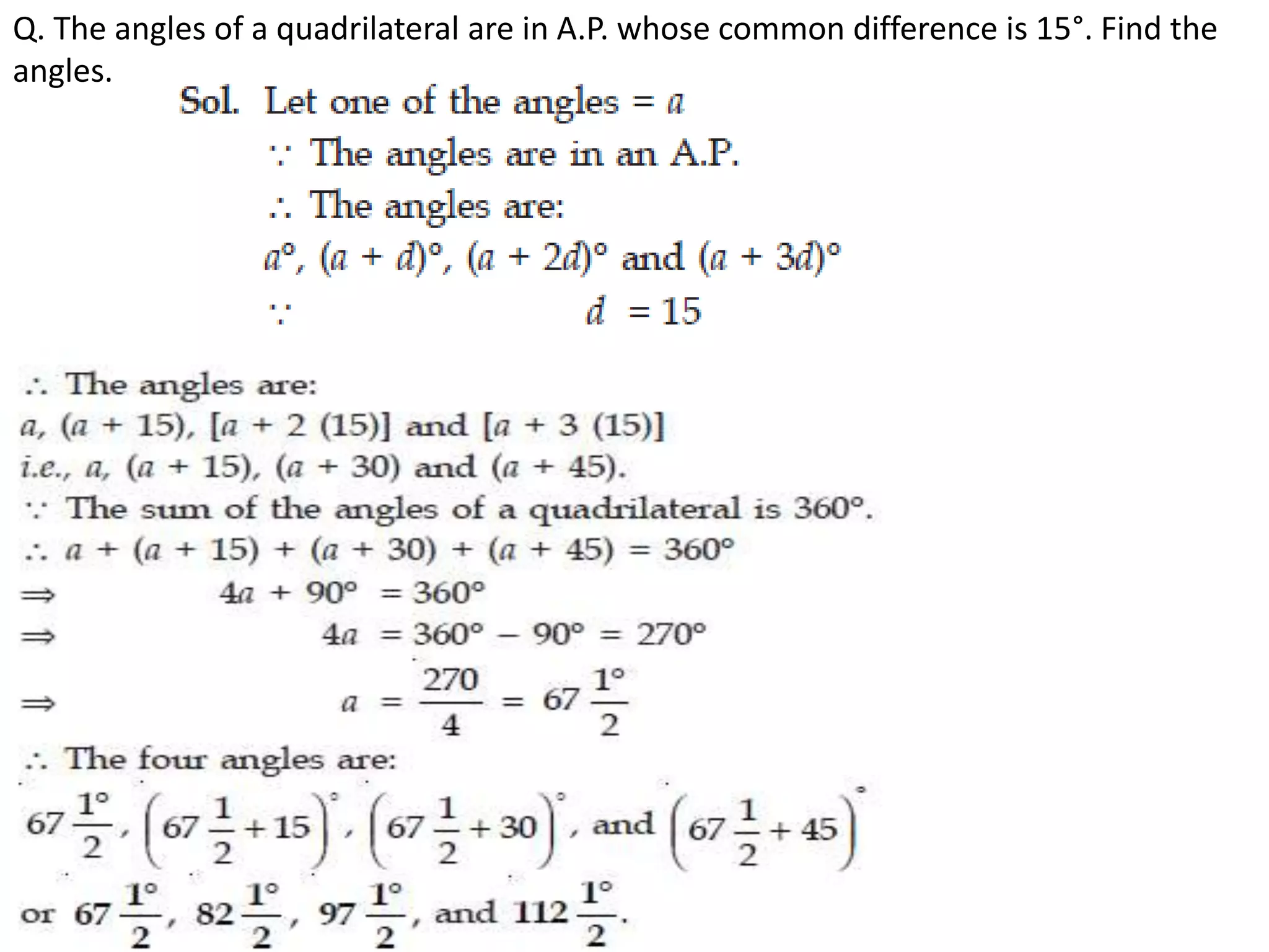 Arithmatic progression for Class 10 by G R Ahmed | PPTX