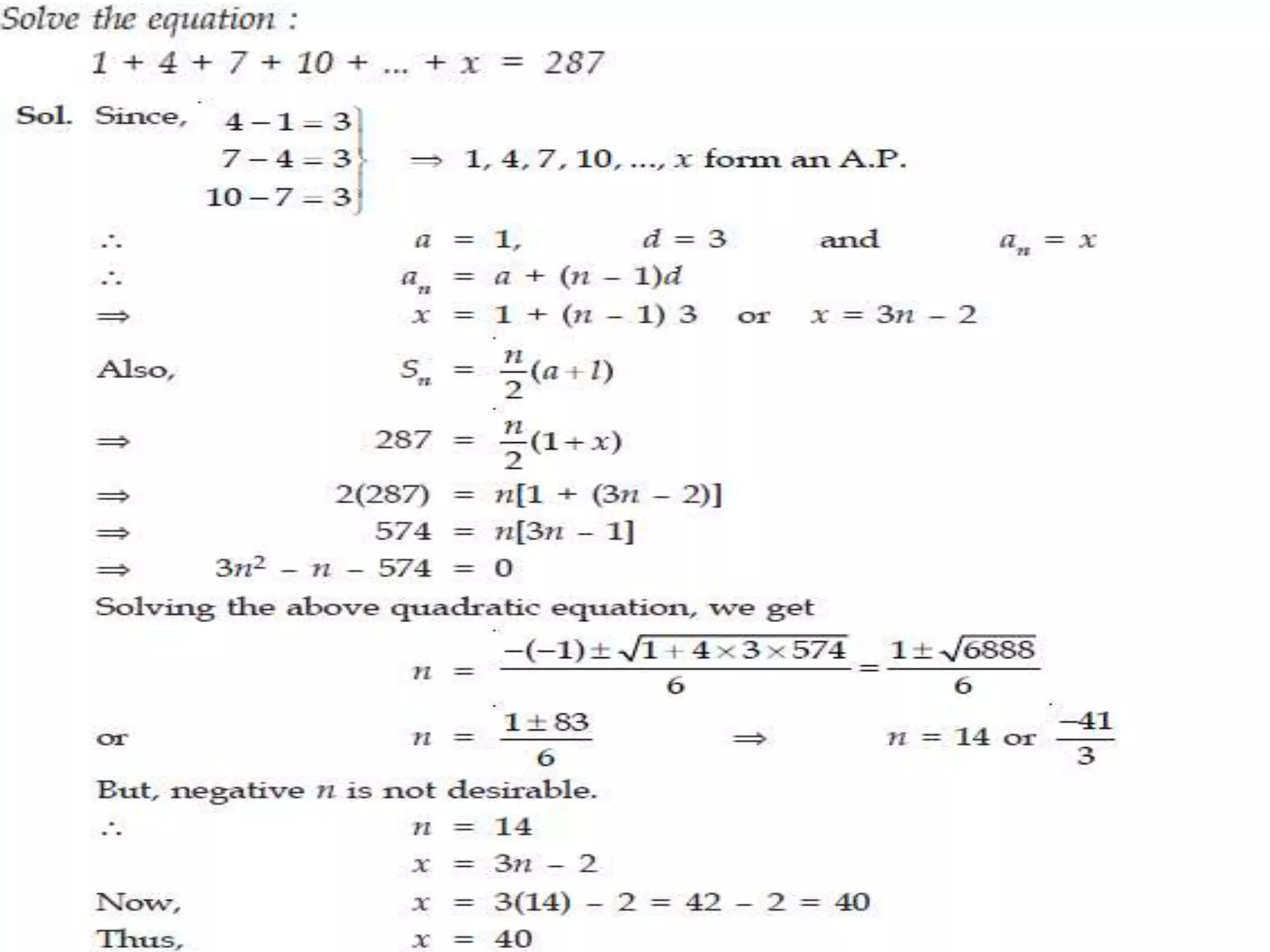 Arithmatic progression for Class 10 by G R Ahmed | PPTX