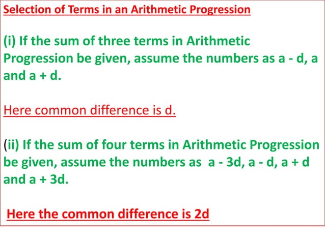 Arithmatic progression for Class 10 by G R Ahmed | PPTX