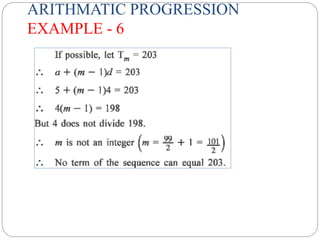 ARITHMATIC PROGRESSIONS CLASS X MODULE 1 | PPT