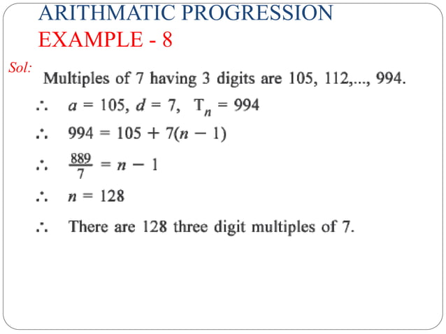 ARITHMATIC PROGRESSIONS CLASS X MODULE 1 | PPT