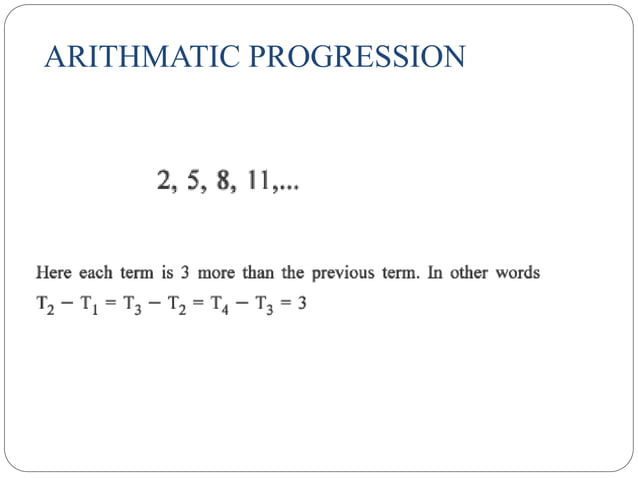 ARITHMATIC PROGRESSIONS CLASS X MODULE 1 | PPT