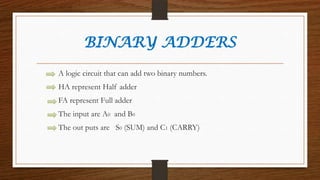 Arithmetic logic units | PPTX