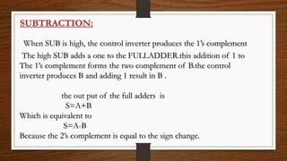 Arithmetic logic units | PPTX