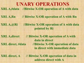 Arithmetic and logical instructions 8051 microcontroller | PPT