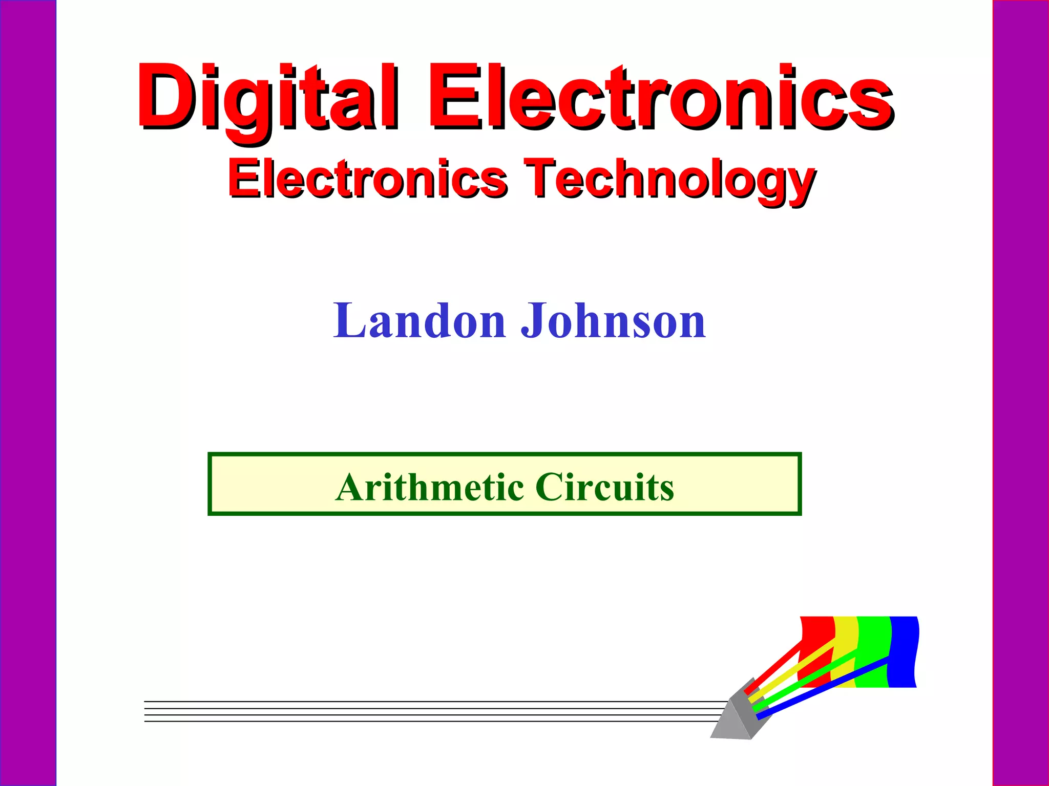 Arithmetic Circuits Ppt Programming Languages Computing