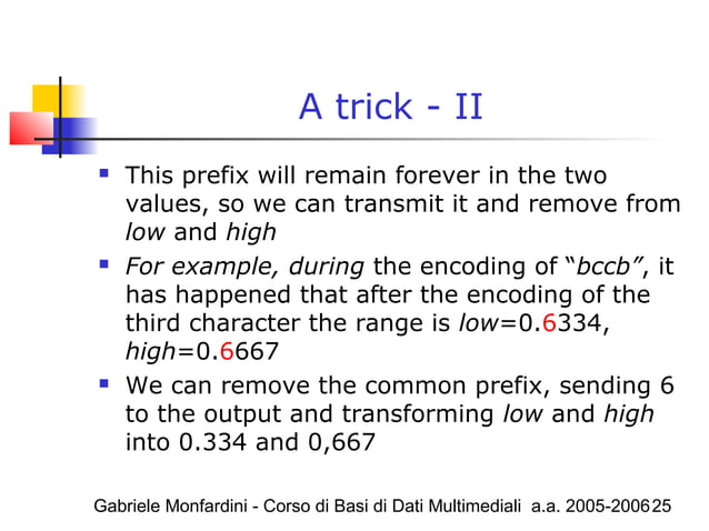 Arithmetic coding | PPT