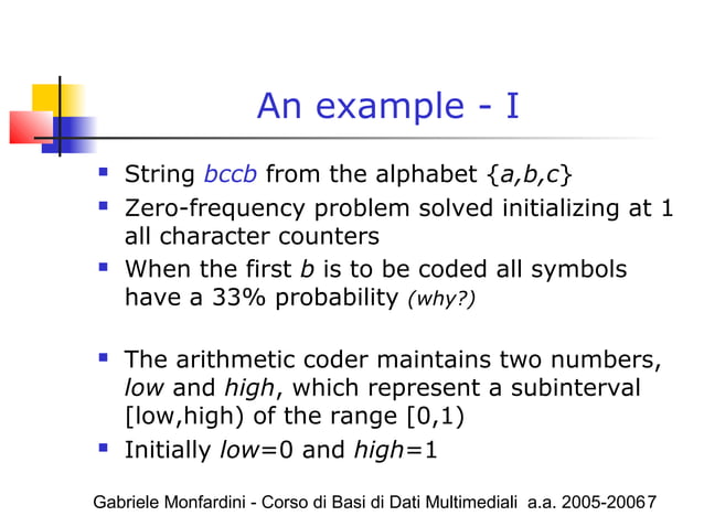 Arithmetic coding | PPT