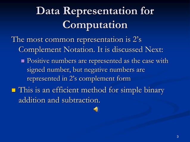 Arithmetic Computation Using 2s Complement Notation Pptx