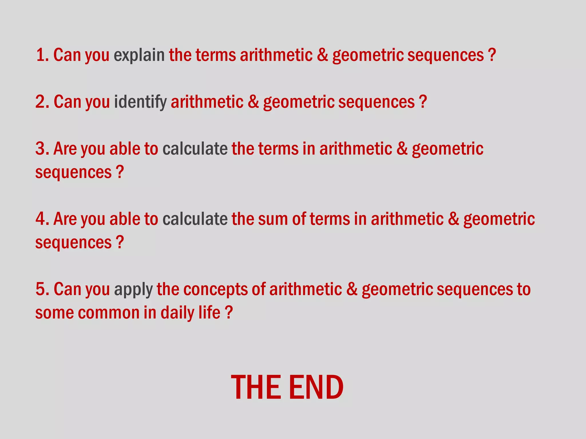 Chapter 1 - Arithmetic & Geometric Sequence | PDF
