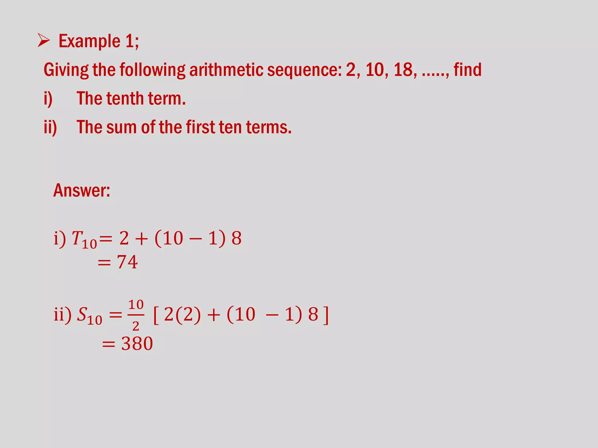 Chapter 1 - Arithmetic & Geometric Sequence | PDF