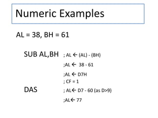 Arithmetic instrctions | PPT