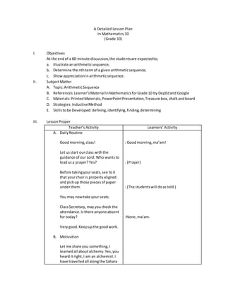 Arithmetic lp | DOCX