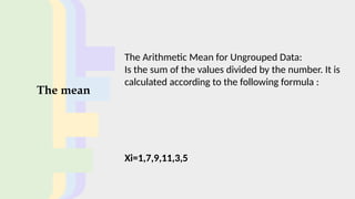 Arithmetic Mean, Median, and mode epidemionology.pptx