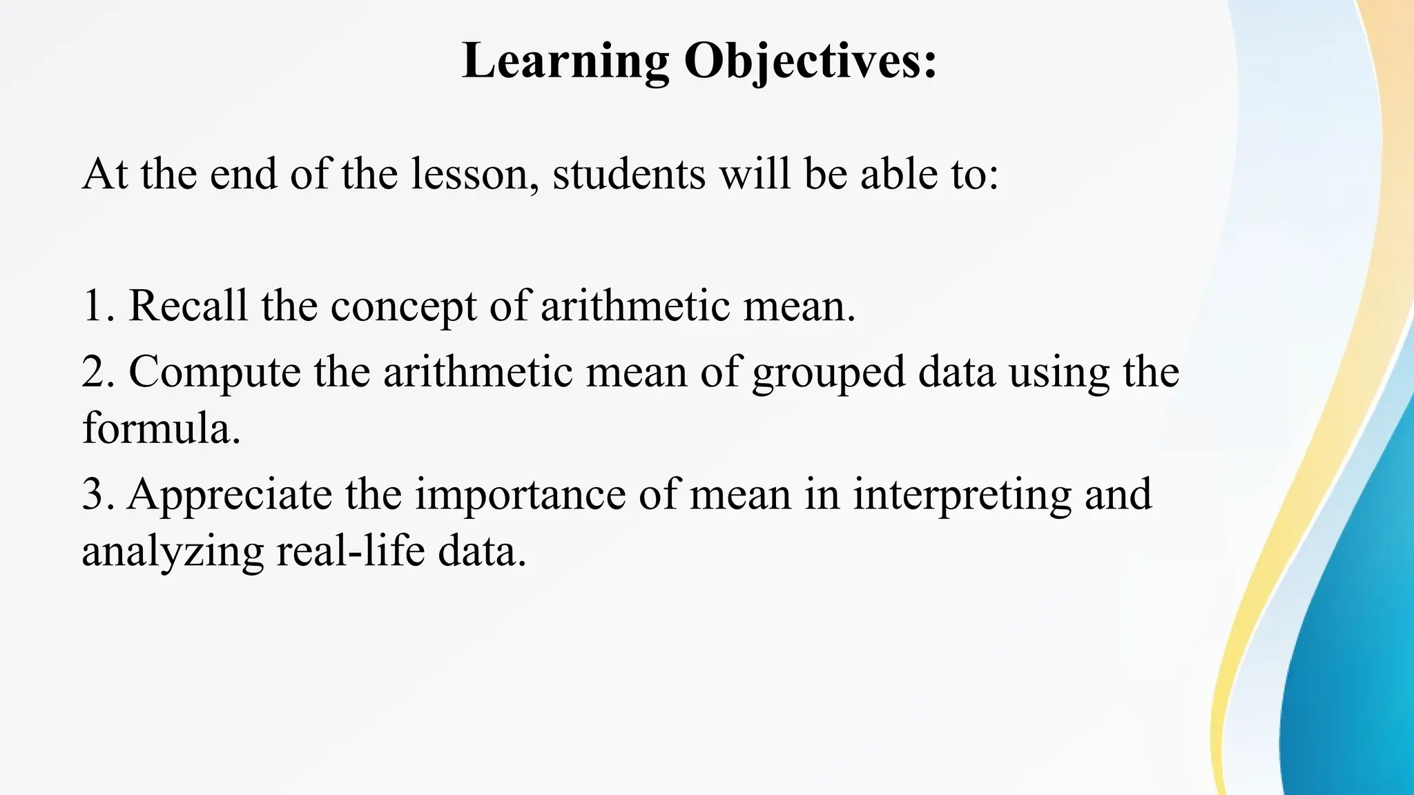 Arithmetic Mean of Grouped Data .pptx