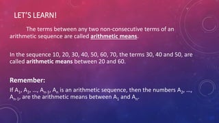 Arithmetic means | PPTX