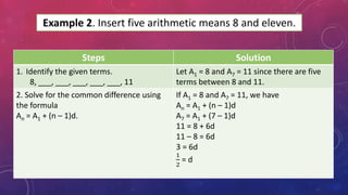 Arithmetic means | PPTX