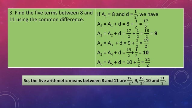 Arithmetic means | PPTX