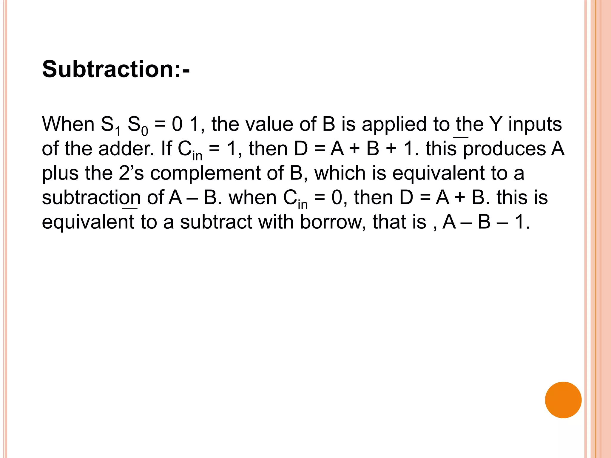 Arithmetic micro operations | PPTX