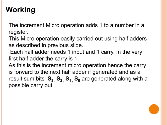 Arithmetic micro operations | PPT