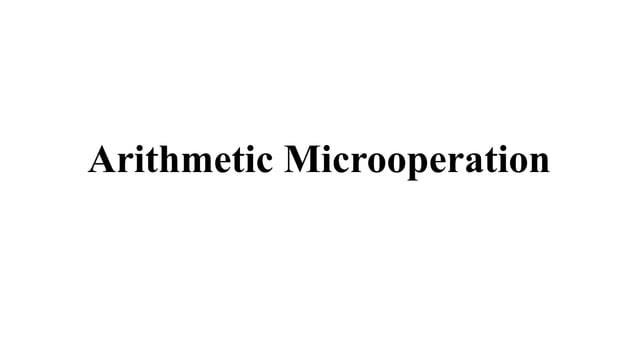 Arithmetic Microoperation.pdf