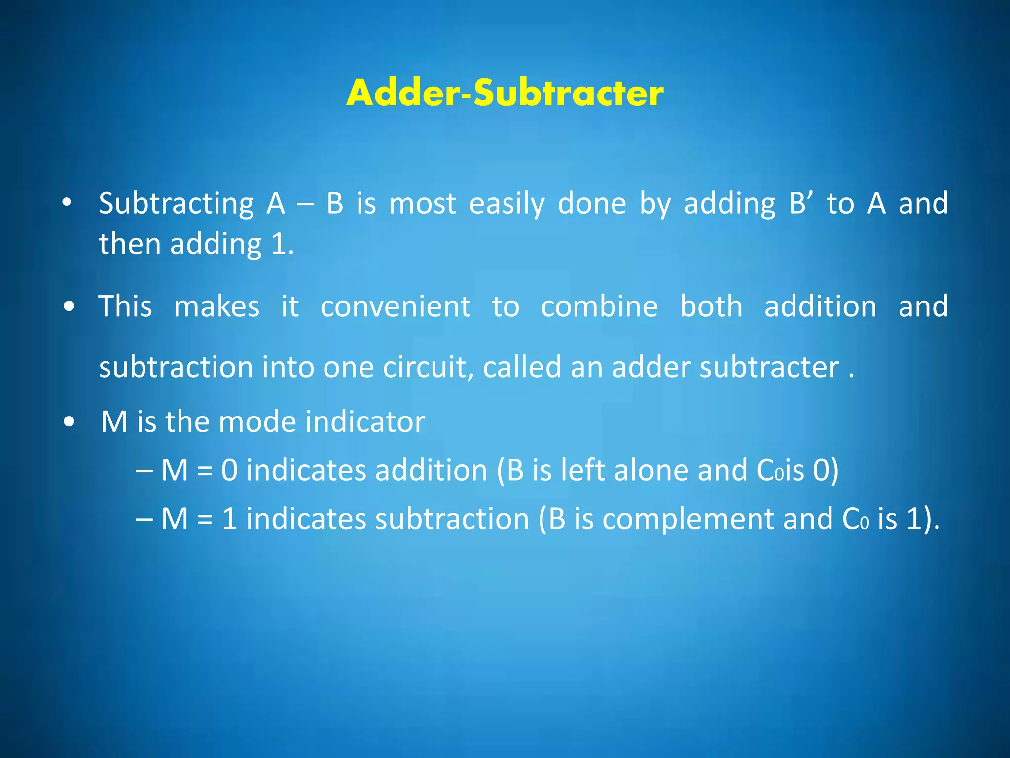 Arithmetic micro operations | PPTX