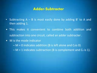 Arithmetic micro operations | PPTX