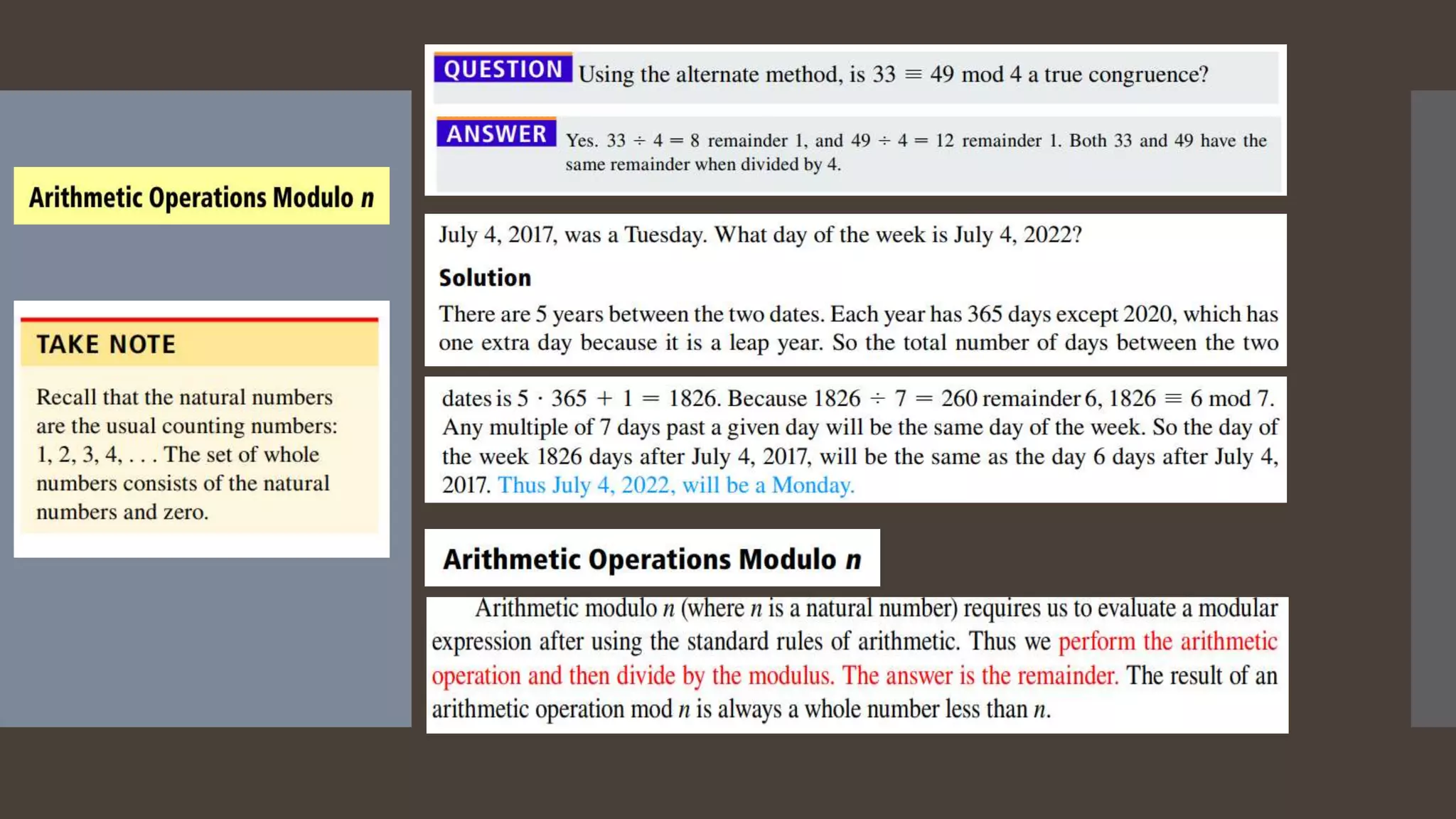 Introduction to Modular Arithmetic | PPTX