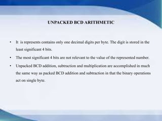 microcomputer architecture - Arithmetic instruction | PPT