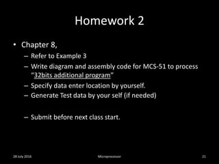 Microprocessor Week 4-5 MCS-51 Arithmetic operation | PPTX