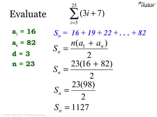 Arithmetic Progression | PPT