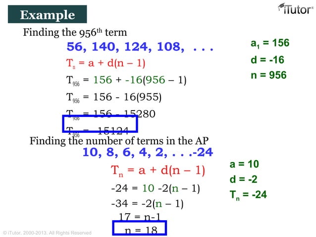 Arithmetic Progression | PPT | Science