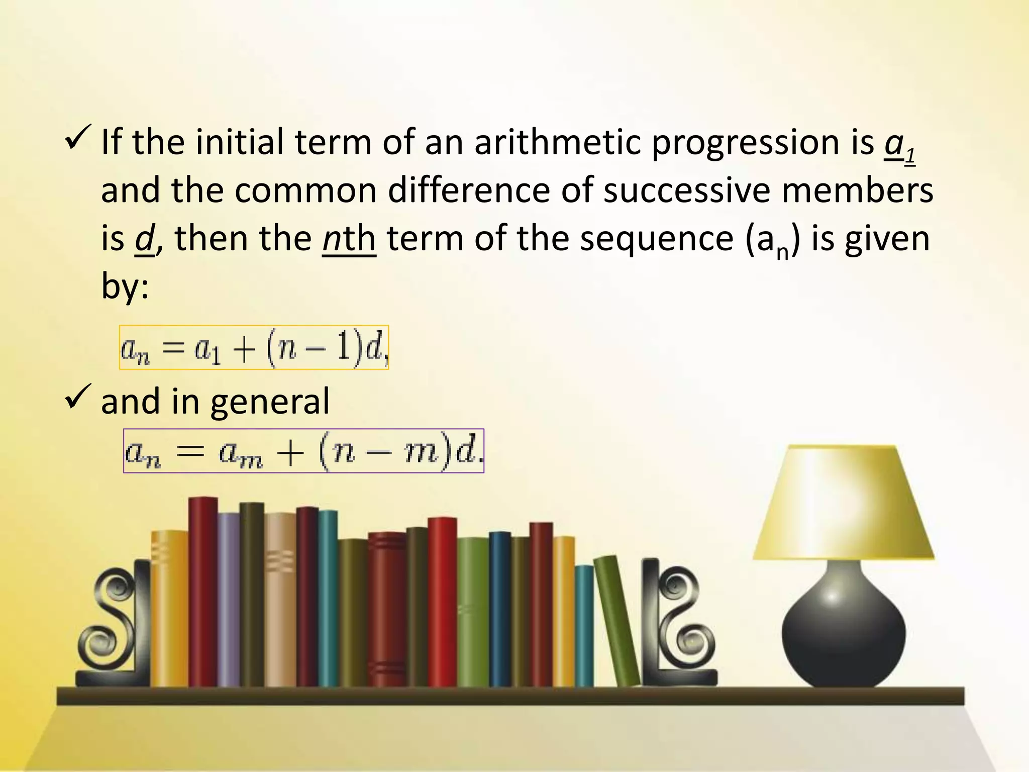 Arithmetic progression | PPTX