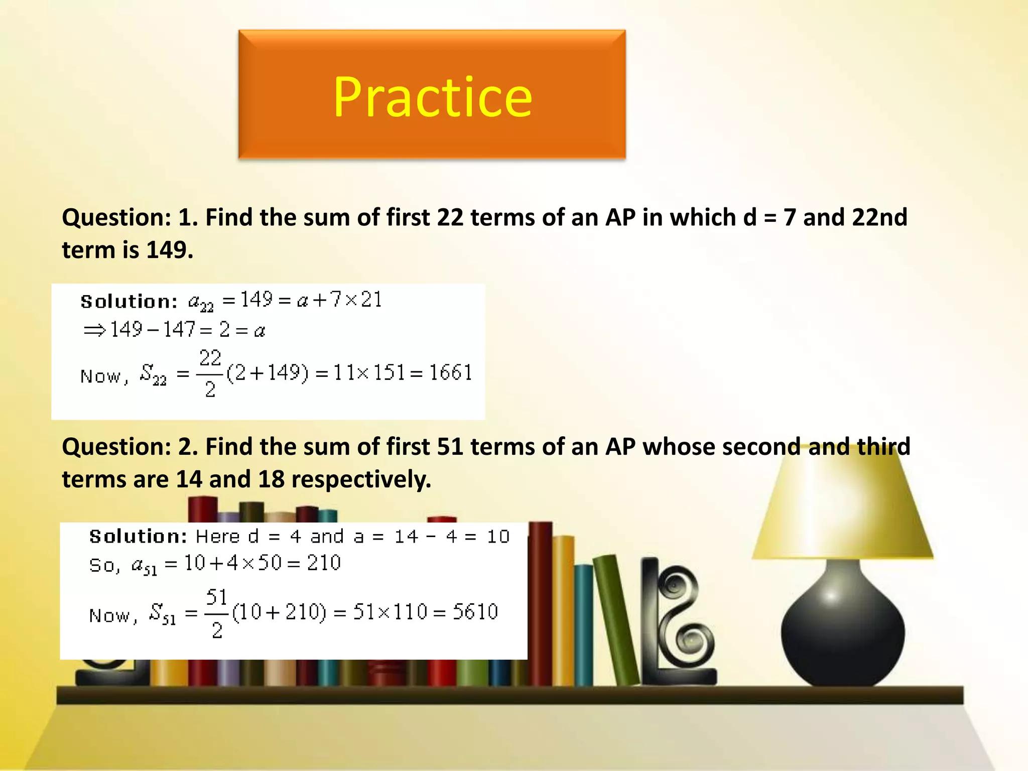 Arithmetic progression | PPTX