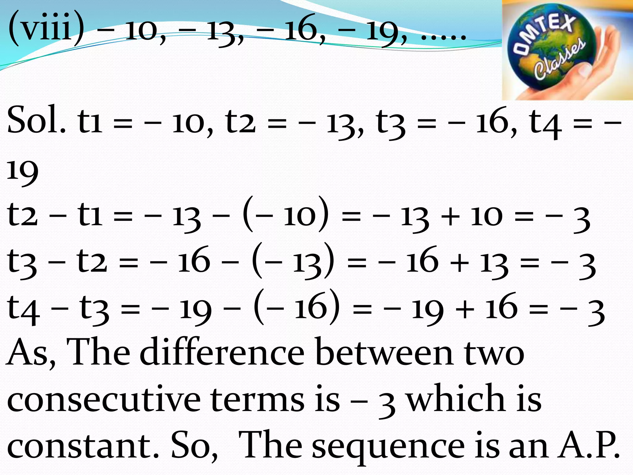 Arithmetic progression | PPT