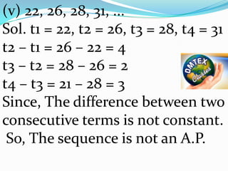 Arithmetic progression | PPTX