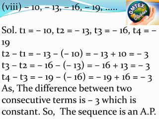 Arithmetic progression | PPTX
