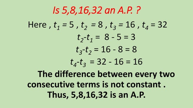 Arithmetic Progression PART 1 ( INTRODUCTION ) | PPTX