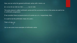 Arithmetic progression | PPT