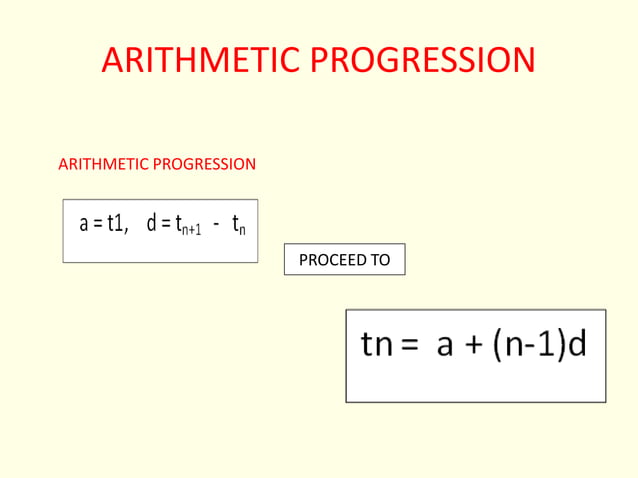 Arithmetic progression | PPTX | Homework and Study | Education