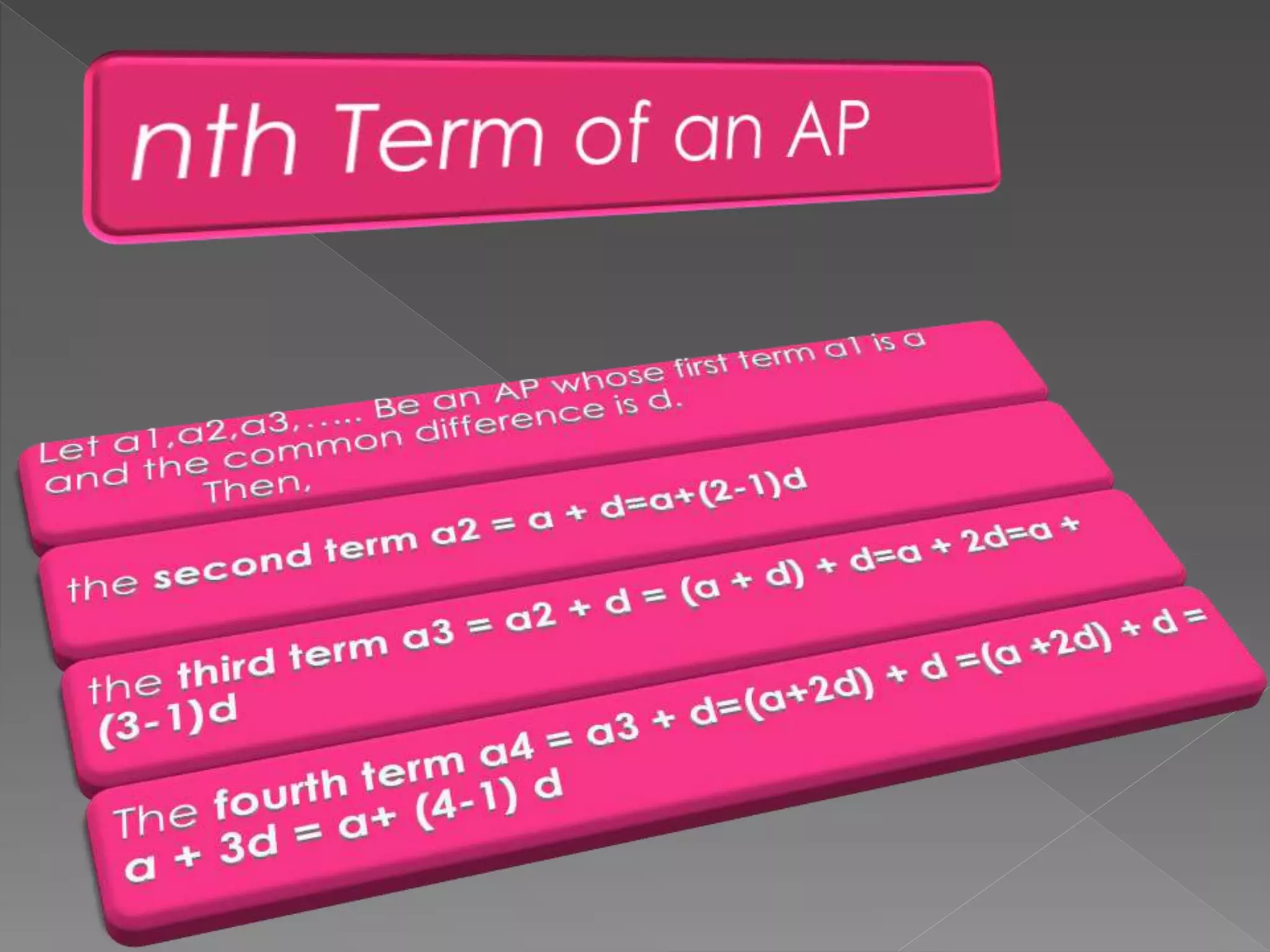 Arithmetic Progressions Ppt