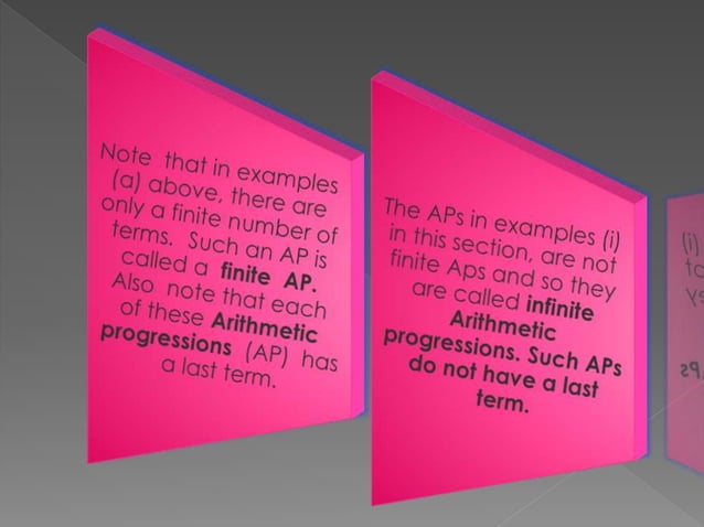 Arithmetic Progressions Ppt